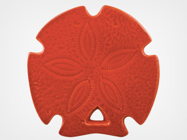 Sand Dollar - Red - 5x5 - Aquabella